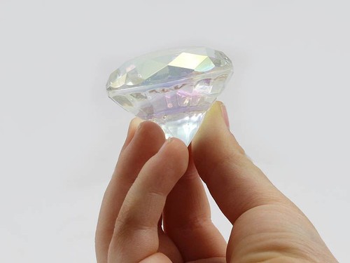 40mm 50 Carats Large Plastic Diamonds AB Coating For 5/CNT 720189531620 ...