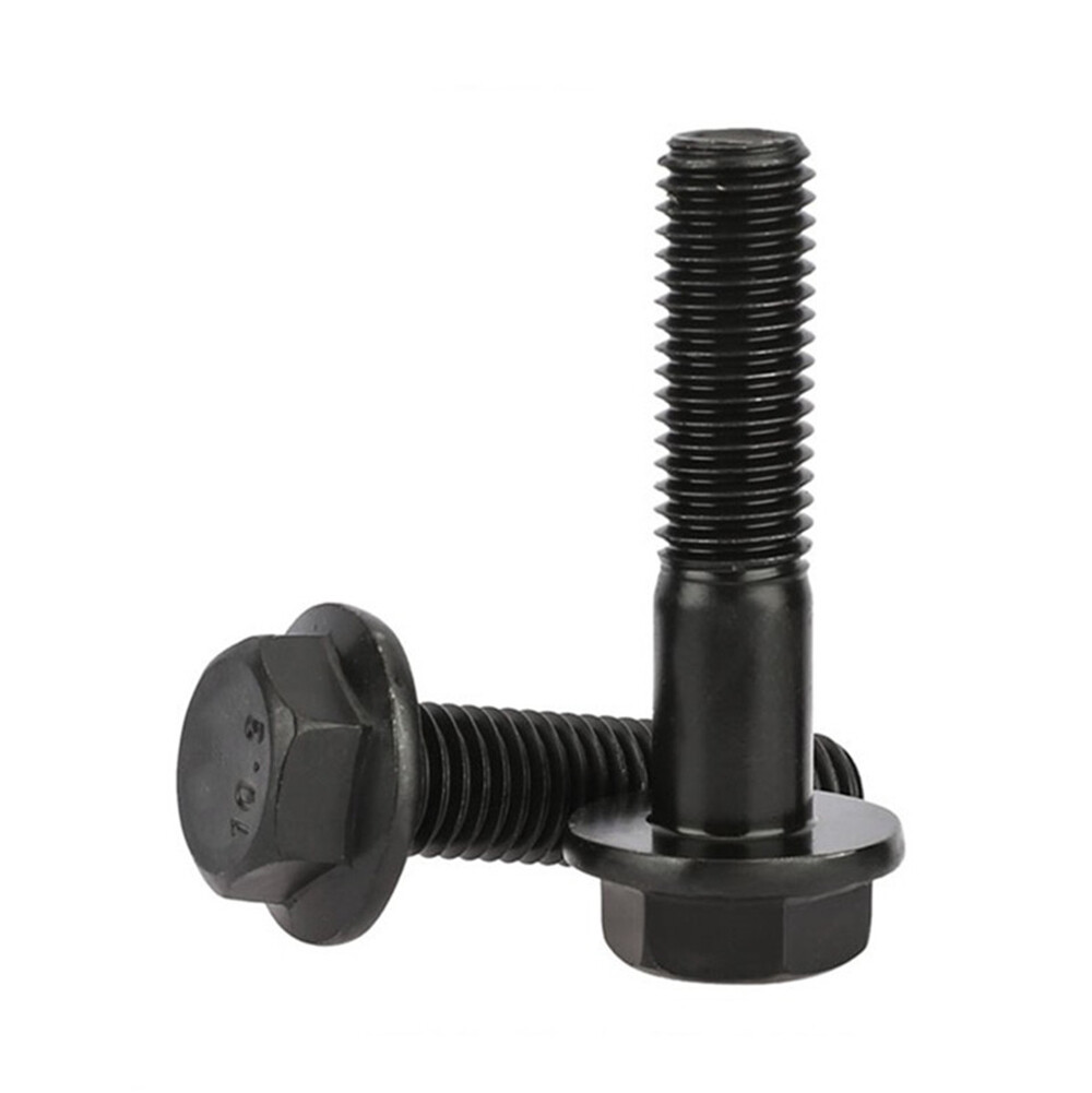 Sechskantschrauben mit Flansch Bund M5-M16 Sperrzahn Schwar 10.9 M6 M8 ...