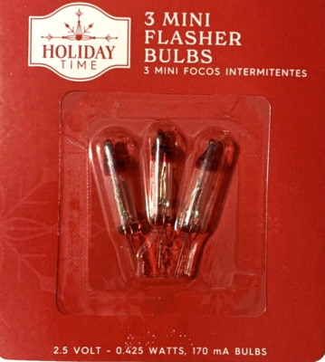 2.5 volt Flasher Bulbs Mini Christmas Light for 50 100 150 Light ...