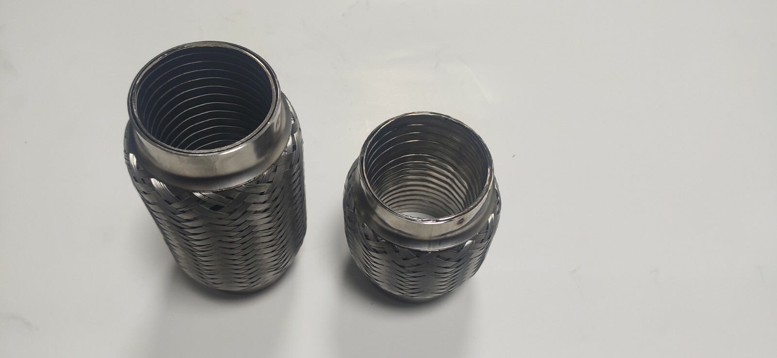100 x 57mm Exhaust Flexi Pipe - 4" x 2 1/4" INC STAINLESS STEEL ...
