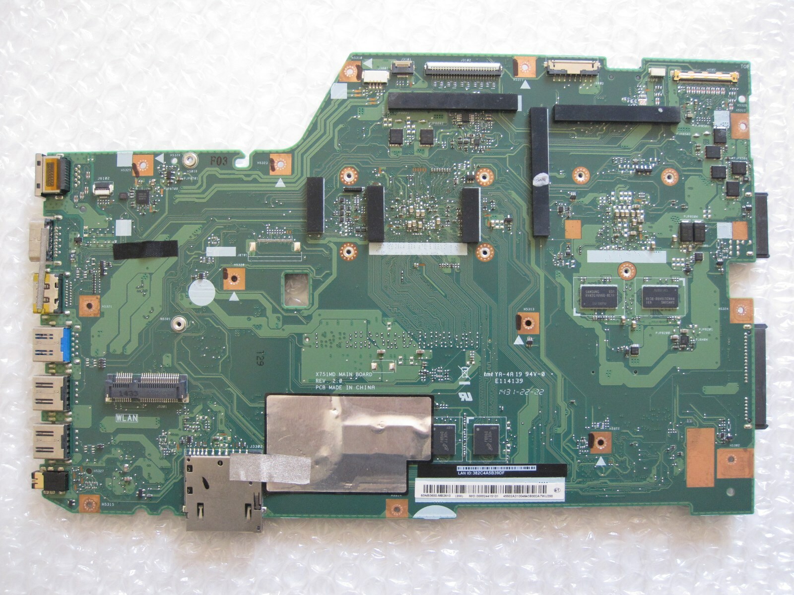 carte mère motherboard asus f751 f751m 60NB0600 MB2610 no tested HS | eBay