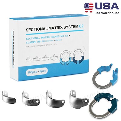 Dental Matrix Bands Ring Sectional Matrice Clamp Fit Garrison Palodent ...