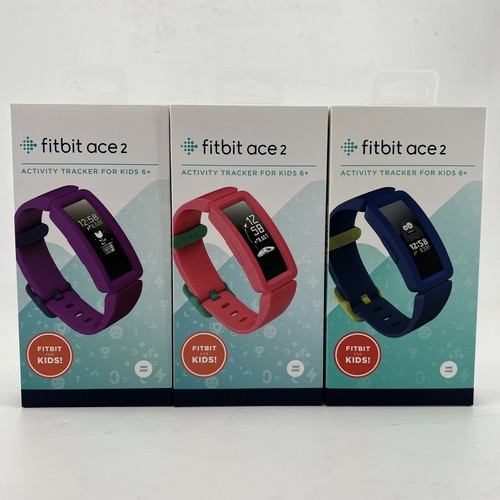 NEW Fitbit Ace 2 Purple/Red/Blue Activity Tracker for Kids FB414 In Box ...