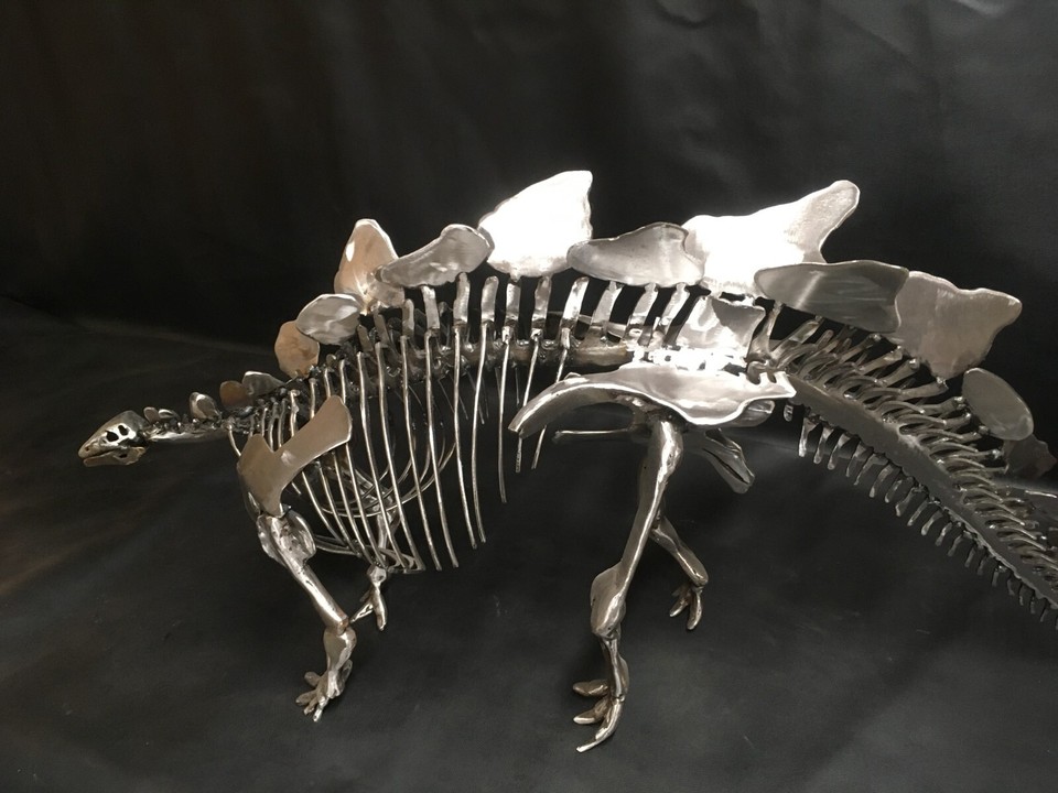 Handmade Welded Stegosaurus Skeleton | eBay UK