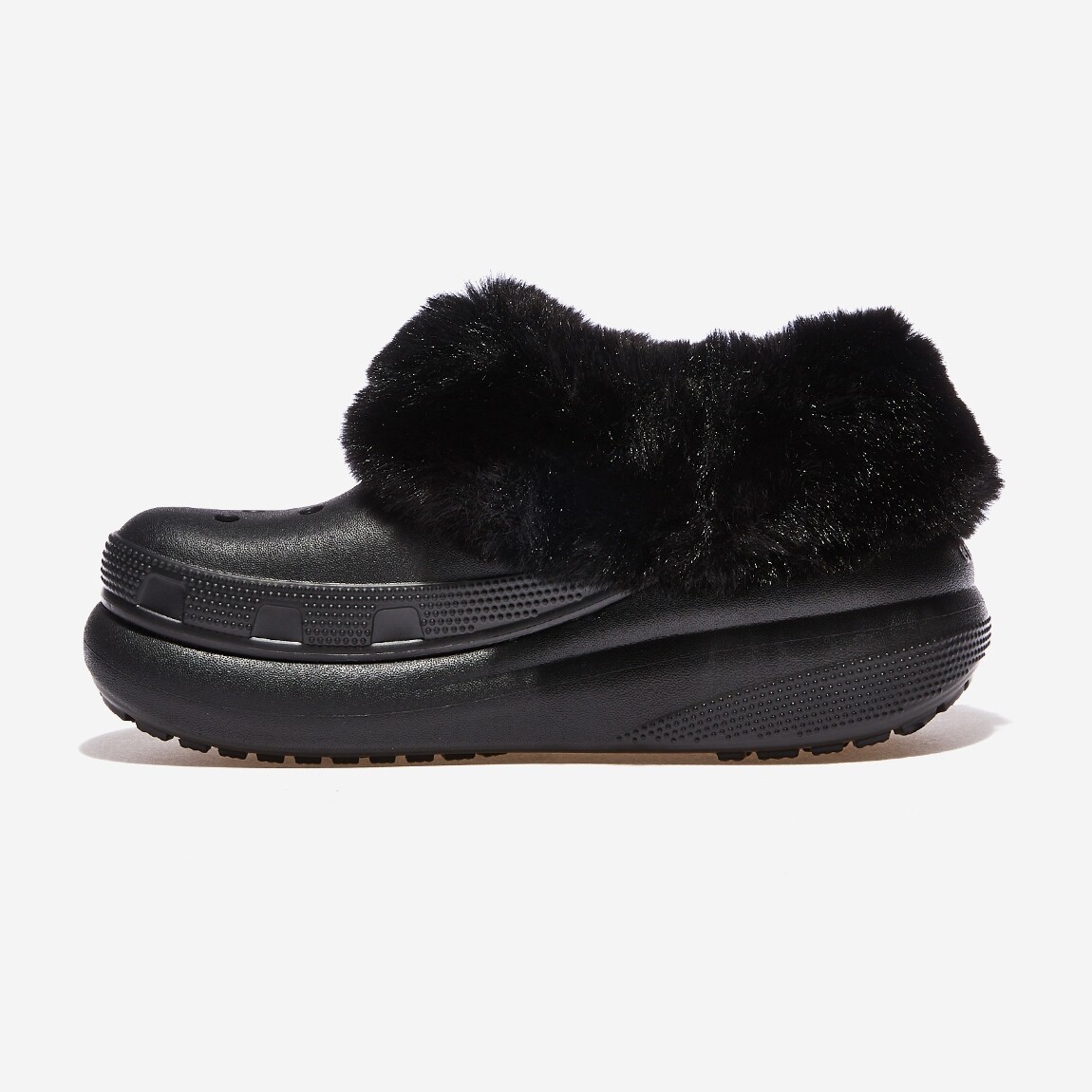 New CROCS Womens CLASSIC FUREVER CRUSH CRS208446 208446-001 BLACK US W ...
