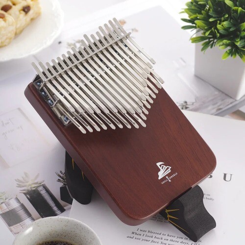 Ebony Wood 34 Keys Kalimba C/B Note Chill Angels Thumb Piano Double ...