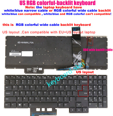 RGB Backlit Keyboard For Lenovo Legion 5pro 16ITH6 16ACH6H 16IAH7H ...