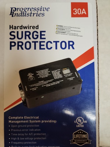 Progressive Industries EMS-LCHW30 30A RV Surge Protector with Voltage ...