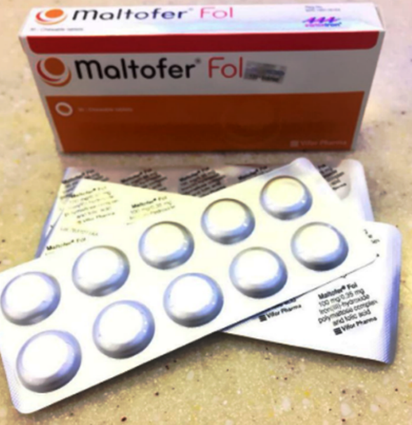 2 Box Maltofer Fol 30's Chewable Tablets For Iron Deficiency NEW ...