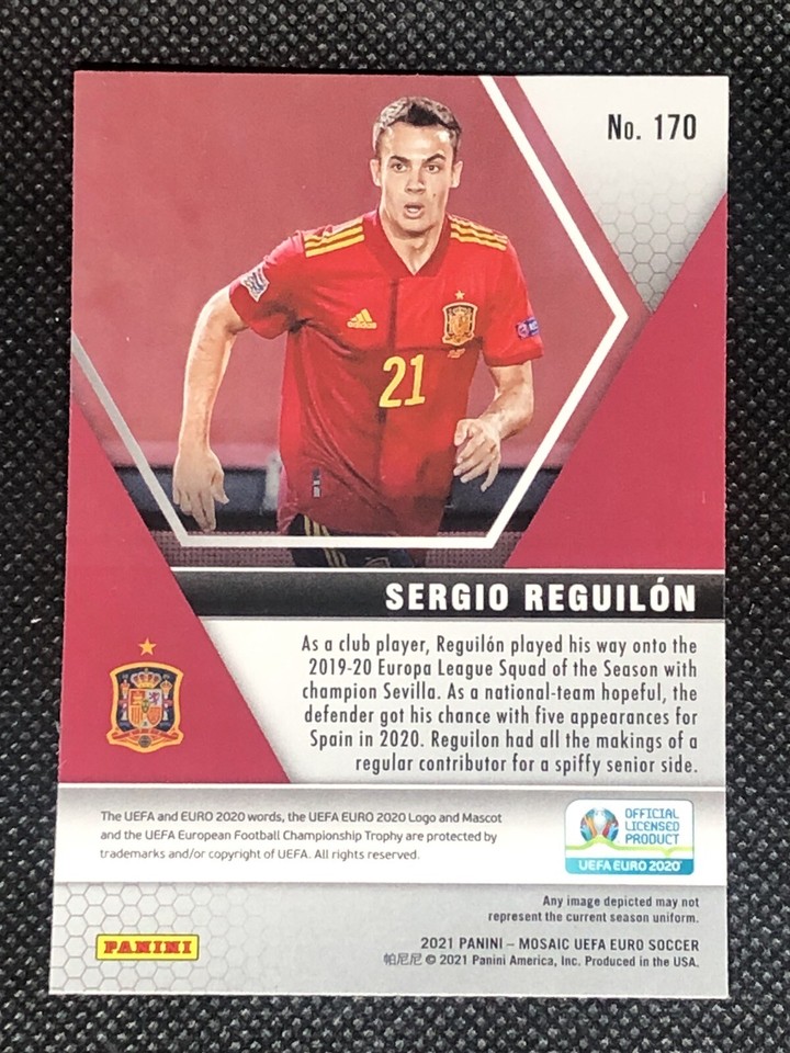 2021 Panini Mosaic UEFA Euro #170 Sergio Reguilon Spain | eBay