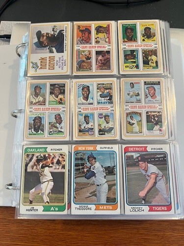 1974 Topps Baseball Complete Set EX+, 660/660+TRADED+Checklists ...
