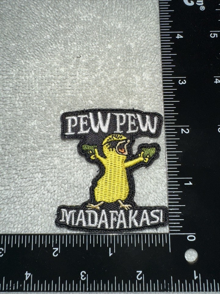 PEW PEW MADAFAKAS! American Hook & Loop Morale Patch | eBay