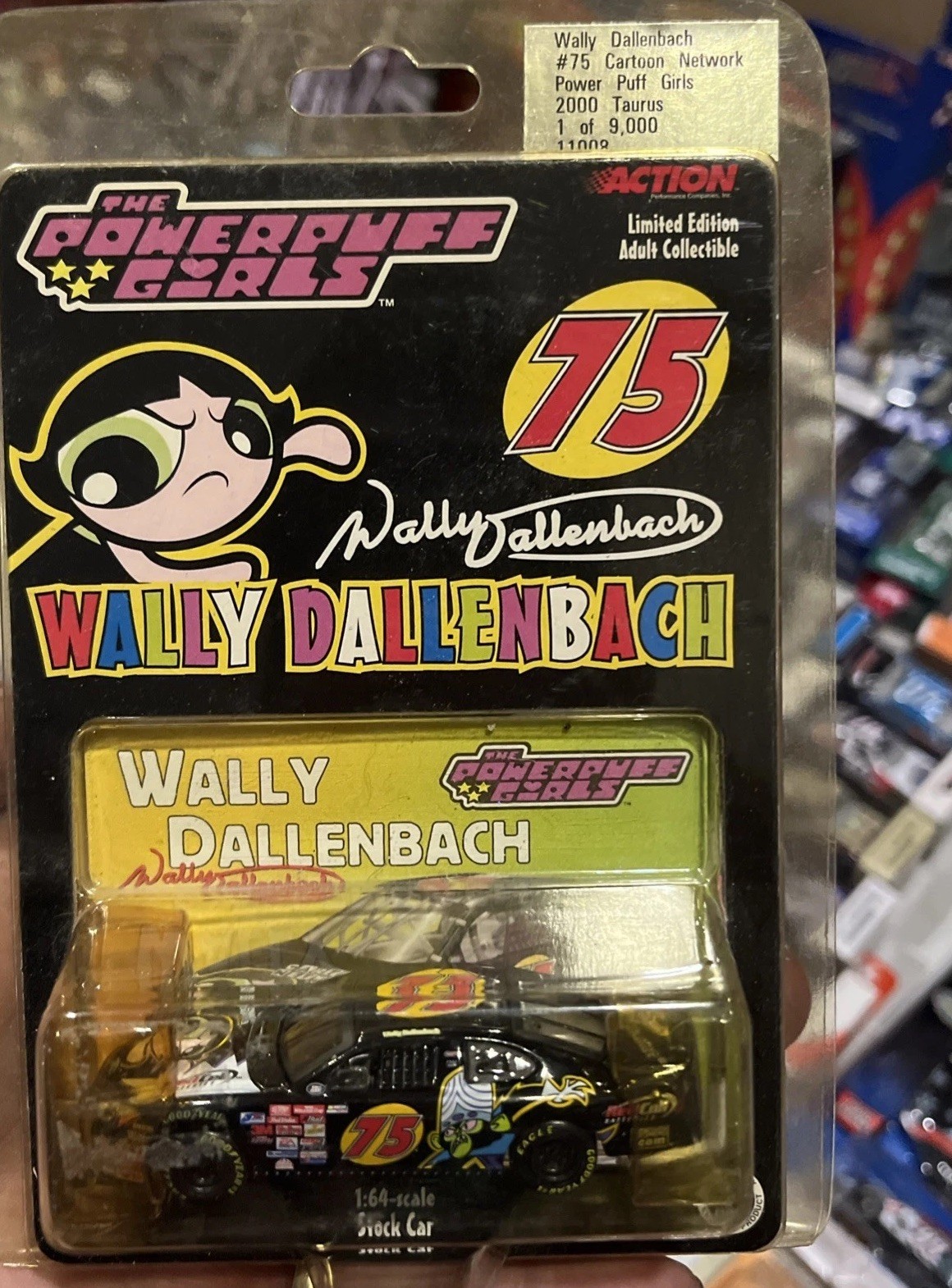 WALLY DALLENBACH #75 POWERPUFF GIRLS 2000 TAURUS ACTION 1/64 NASCAR HTF ...