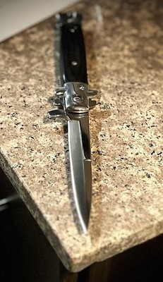 Classic Italian-Siletto Style, Switch/Spring Assist Blade, EDC Survival ...