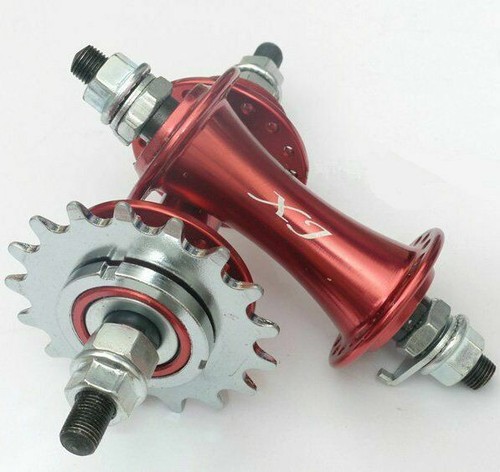 Fixie FixedGear Track Bike Front/Rear Back Riding Hubs Ball Bearing 32H ...