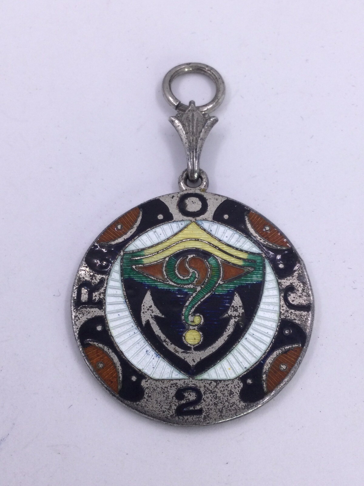 VINTAGE STERLING SHRINERS ROYAL ORDER OF JESTERS FRATERNAL FOB (S664 ...