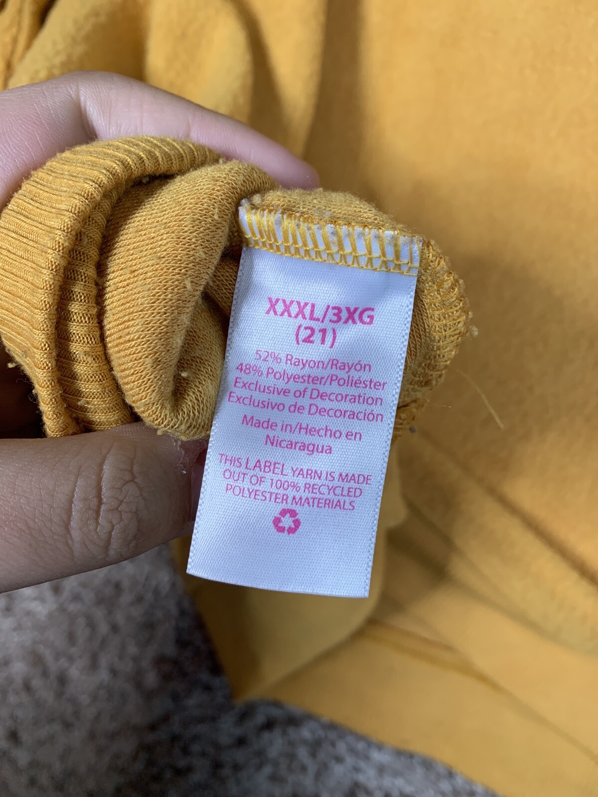 Nobo No Boundaries Gold Yellow Fuzzy Pullover Sweater Juniors XXXL ...