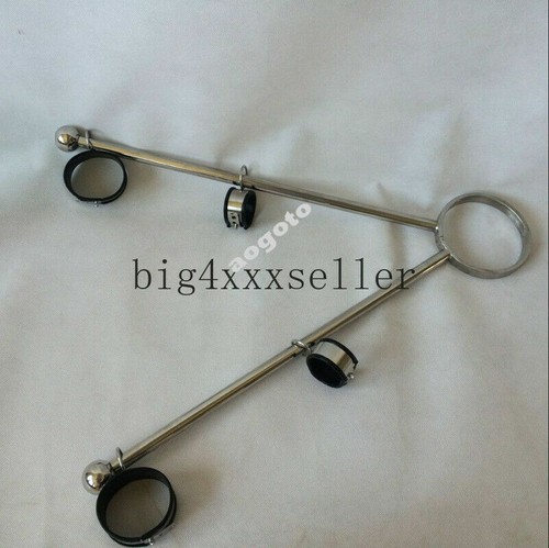 Open Leg Stainless Steel Shackles Handcuffs Ankle Anchor Steel Couple ...