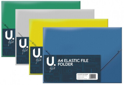 A4 Files Elastic Band Folders Document Paper Storage Foolscap Organiser ...