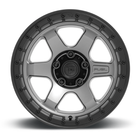 Set 4 17" Fuel 1PC D752 Block 17x9 Matte Gunmetal Black Ring 6x135 ...