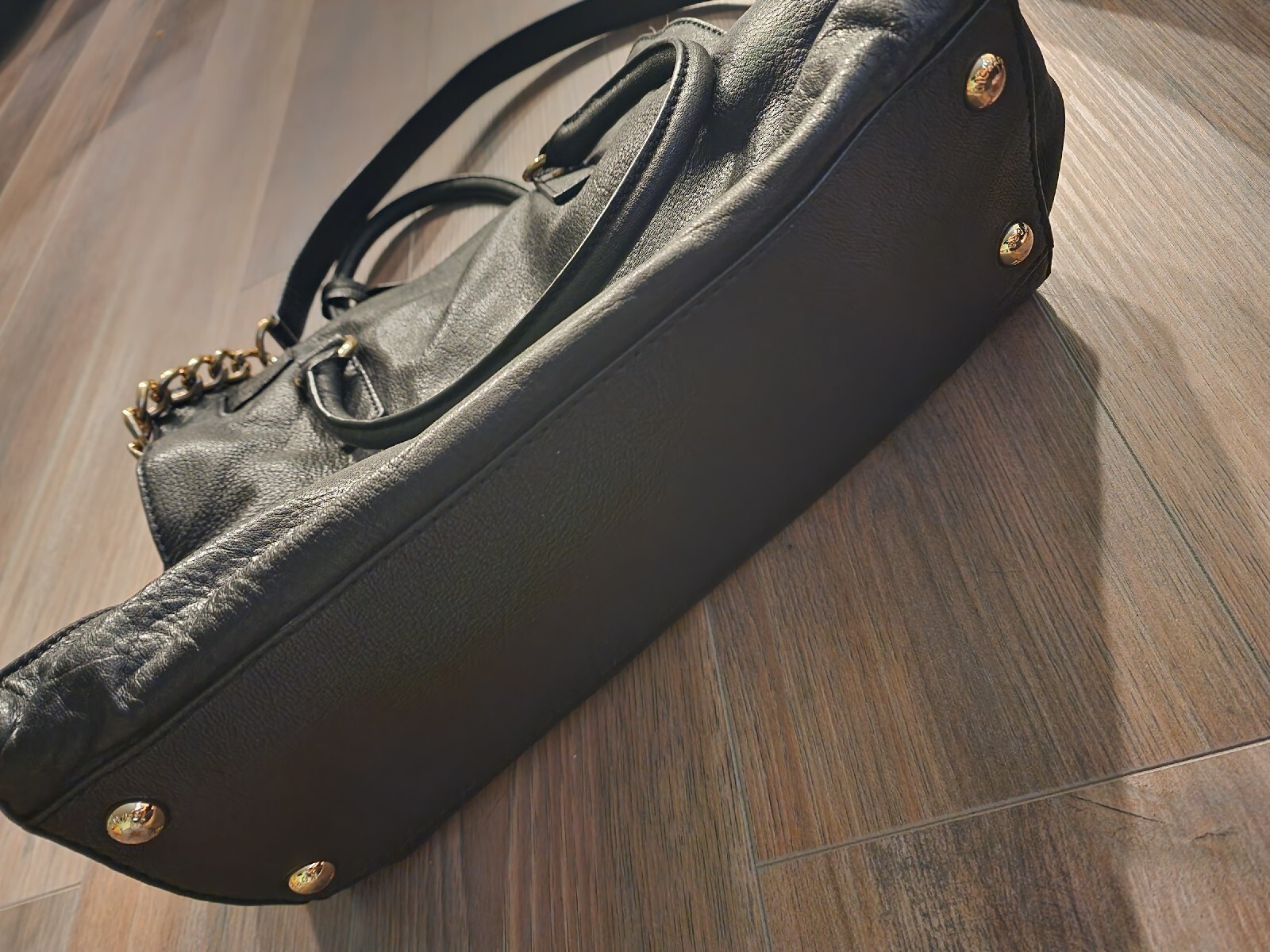 Michael Kors Vintage Hamilton Satchel Bag with Gold C… - Gem