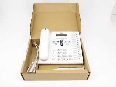 Cisco CP-6961-WL-K9 V02 Unified 12-Line White Business Office IP Phone ...