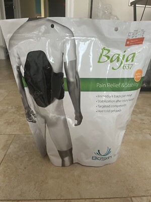 Bioskin Baja 637 Back Brace Universal Size Black. New in unopened bag ...