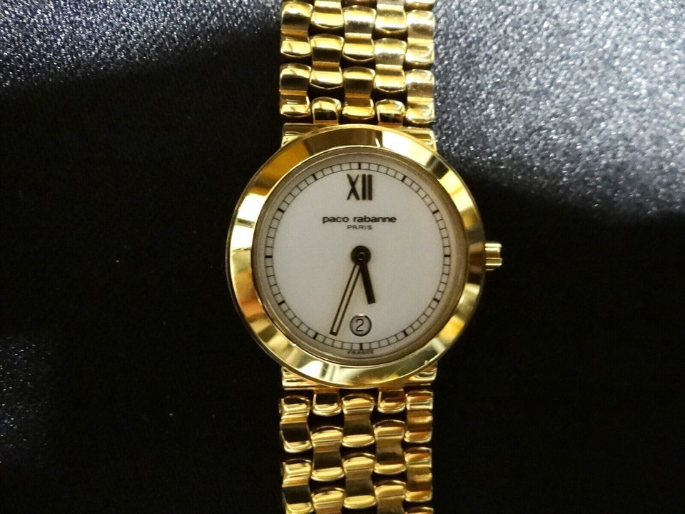 Wristwatch, Lady's Michel Herbelin / Paco Rabanne Gold ETA Swiss 7 ...