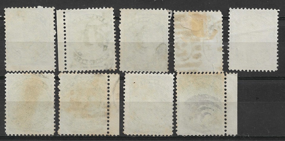 HAWAII 1883 LOT OF 9 1c PRINCESS LIKELIKE USED PERF | eBay