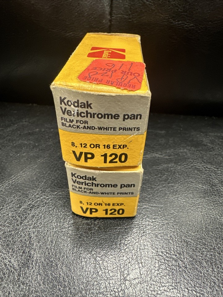 2 Kodak Pro VP120 Verichrome Pan Black & White Neg. 120 Roll Film - Exp ...