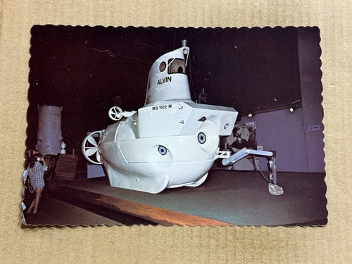 Postcard Miami FL Florida Planet Ocean DSV Alvin Deep Sea Submersible ...