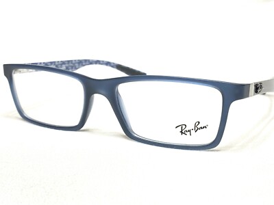 NEW Ray Ban RB8901 5262 Mens Blue & Black Carbon Fiber Eyeglasses ...