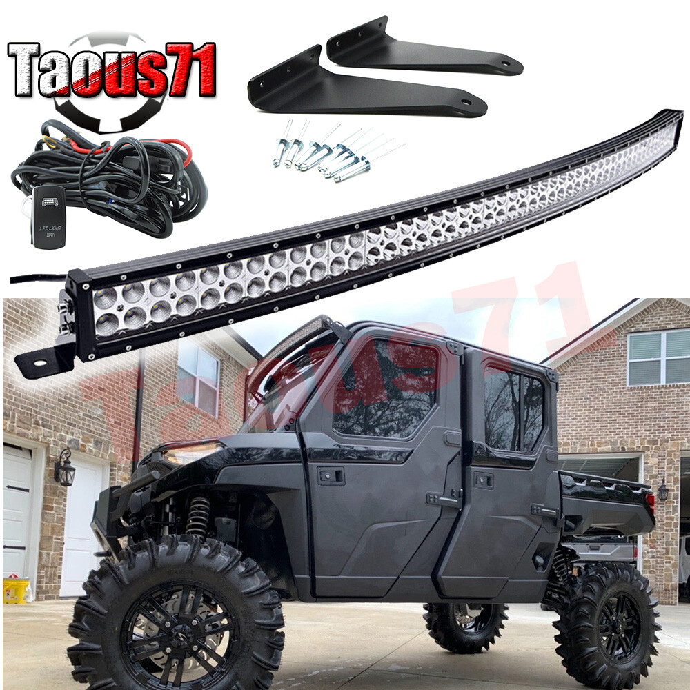 Fit Polaris Ranger 570 XP 1000 Curved 52'' LED light Bar Pop-Up ...
