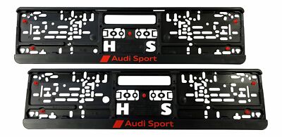 2x Original Audi Sport Premium License Plate Holder for all Vehicles ...