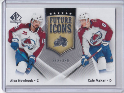 2021-22 SP Authentic Future Icons #FI8 Alex Newhook / Cale Makar /399 ...