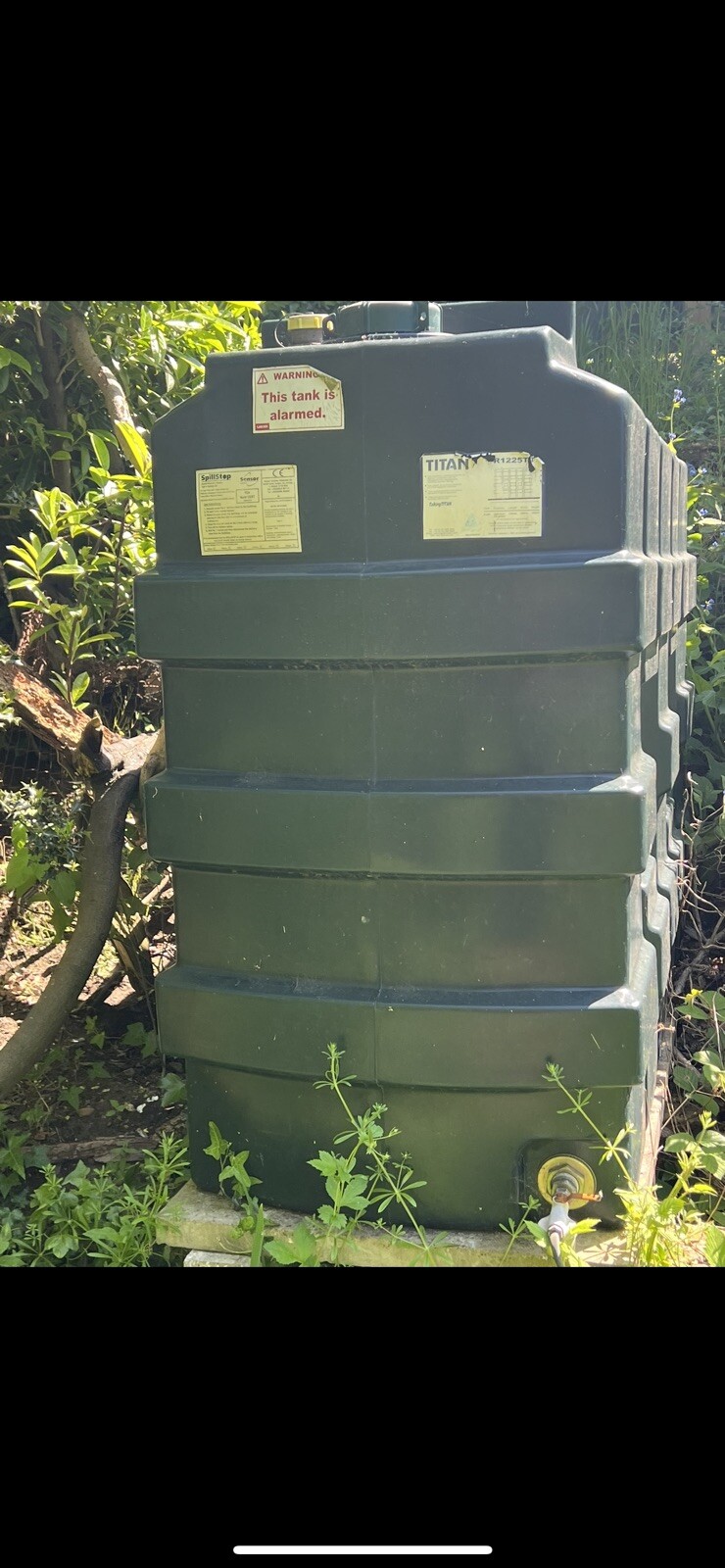 1255 Litre Slimline Oil Tank - Titan R1225 | eBay UK