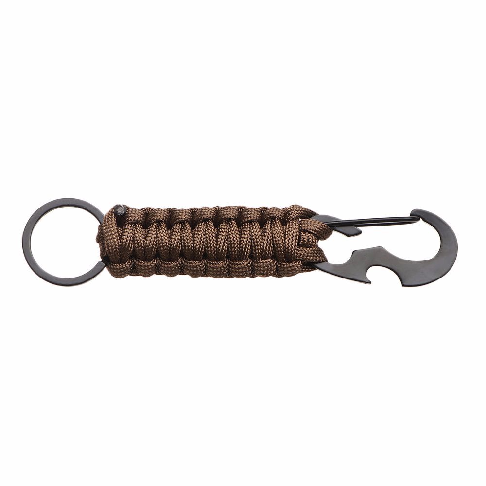Camping Survival Kit Key Chain Ring Bottle Opener Rope Keychain Keyring ...