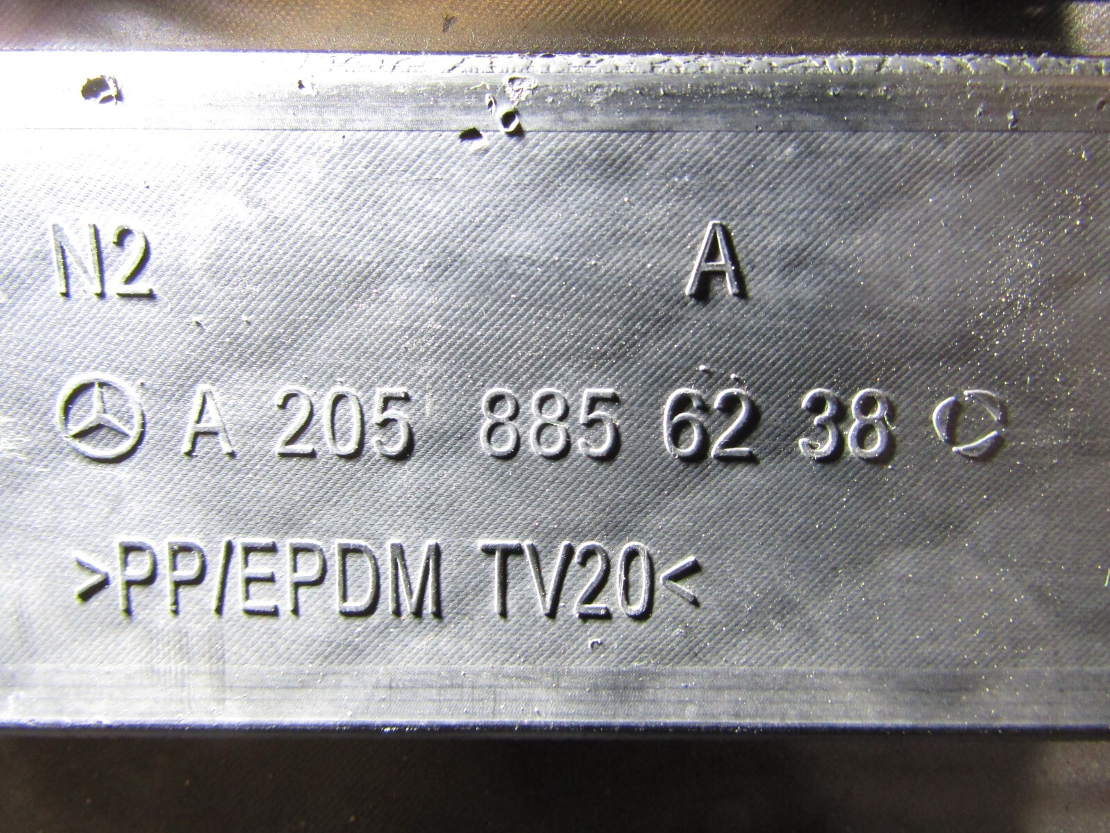 14-18 Mercedes C Class W205 Rear Bumper Diffuser Genuine A2058856238 ...