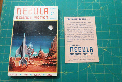 NEBULA SCIENCE FICTION MAGAZINE #4 CLASSIC UK SF PULP DIGEST TUBB, WITH ...