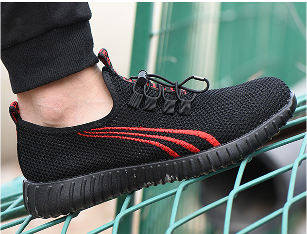 Mens Lightweight Steel Toe Safety Work boots Shoes Mesh Running ...