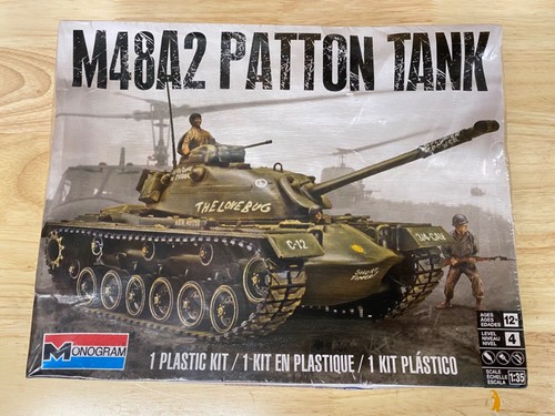 2010 Monogram Revell 1:35 Scale 85-7853 M48A2 Patton Tank Plastic Model ...