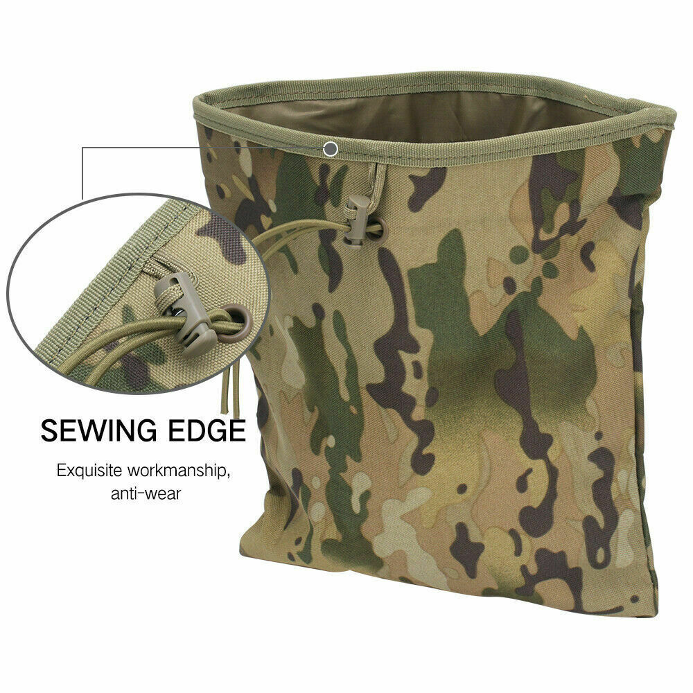 Military Tactical MOLLE Large Dump Pouch Magazine Drop Pouch Utility ...