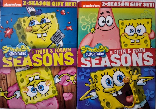 Spongebob Squarepants DVD Boxset Seasons 3456 Gift Set Collection ...