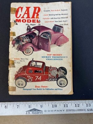 VINTAGE! Car Model Magazine~July/August 1962~RARE 1ST ISSUE Handbook ...