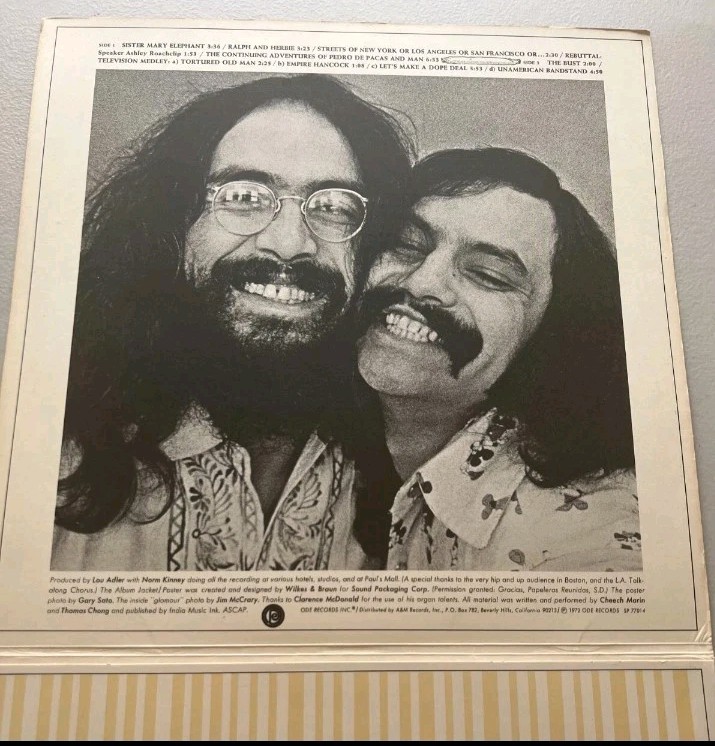 Vinyl LP Cheech & Chong Big Bambu 1972 w/ Rolling Paper | eBay