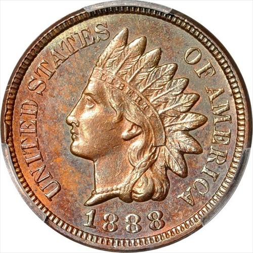 1888/7 1C Snow-1 Indian Cent PCGS UNC Details | eBay