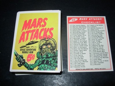 1984 Renato Galasso Mars Attacks Complete Reprint Set 1-56 | eBay