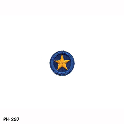 One Small Round Star Patch Blue & Yellow ~ NOS GEMSCO USA | eBay