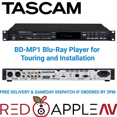 Tascam BD-MP1 MKII Professional Rack Mountable Blu-Ray Multi-Media DVD ...