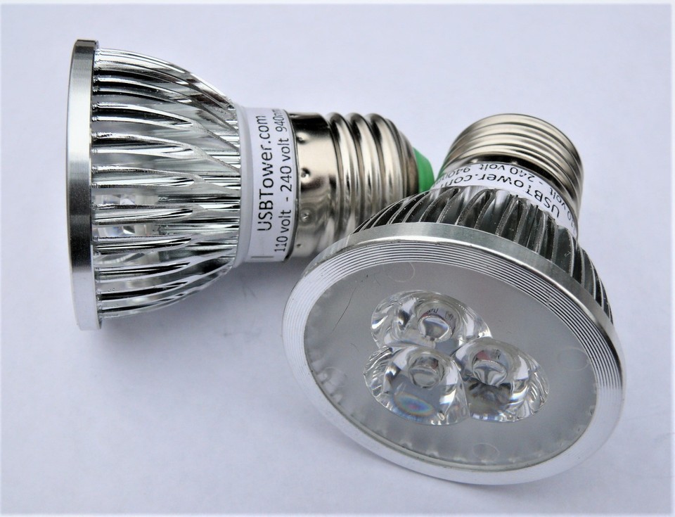 3LEDX3W 940nm IR Infrared light Bulb E27 covert illuminator invisible ...